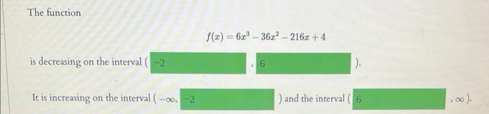 Solved For the function f(x)=x3−27x+1, find all intervals | Chegg.com
