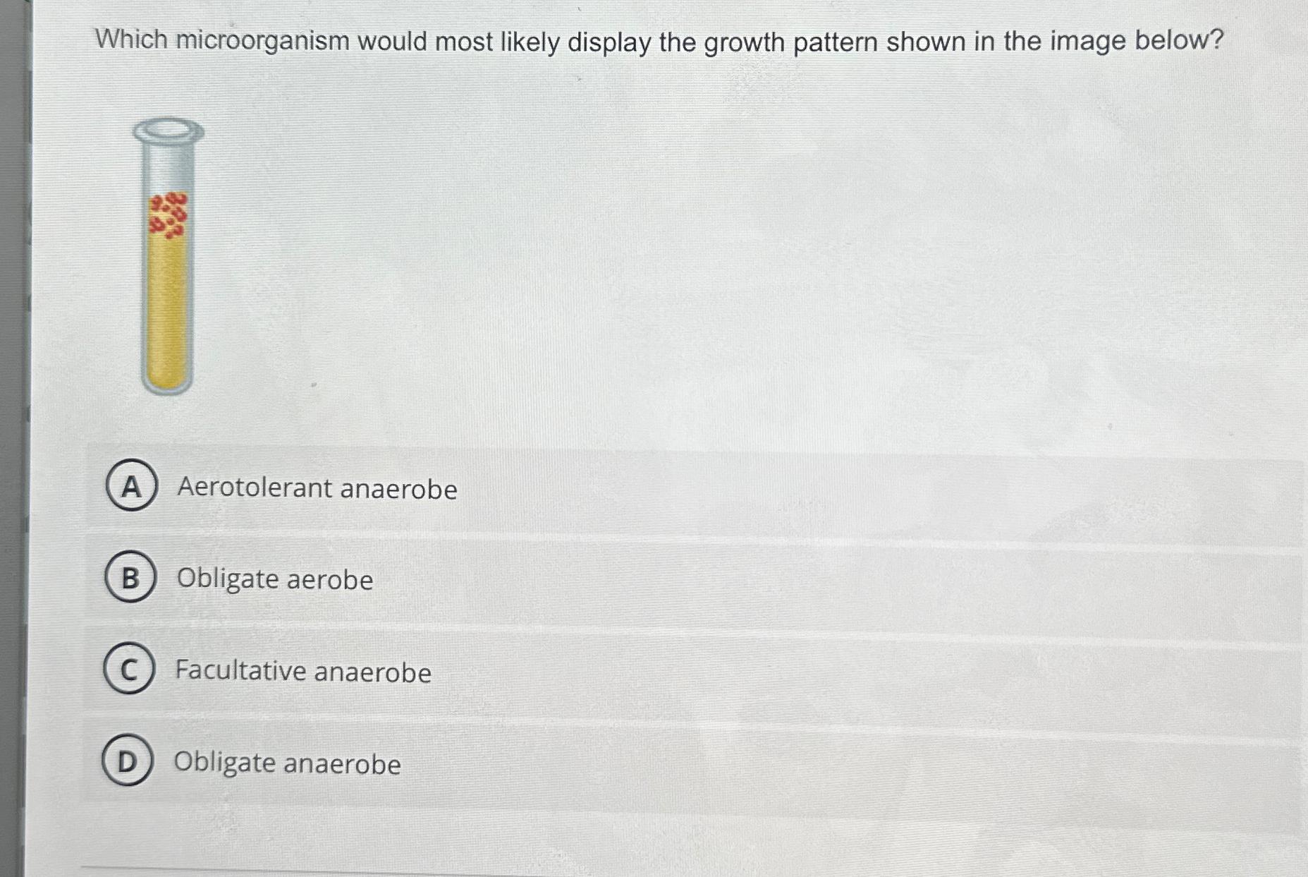 Solved Which microorganism would most likely display the | Chegg.com