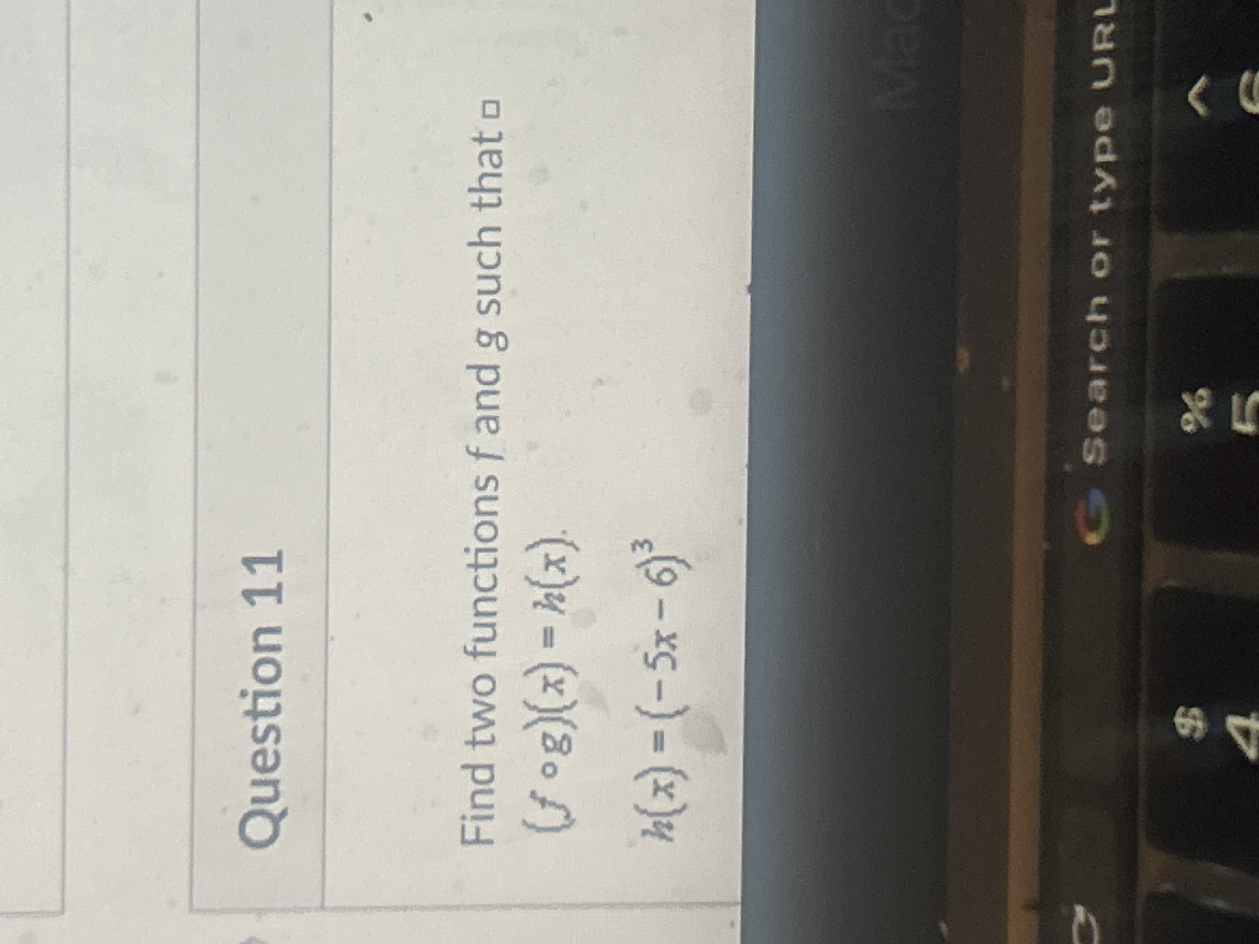 Solved Question 11Find two functions f ﻿and g ﻿such that | Chegg.com