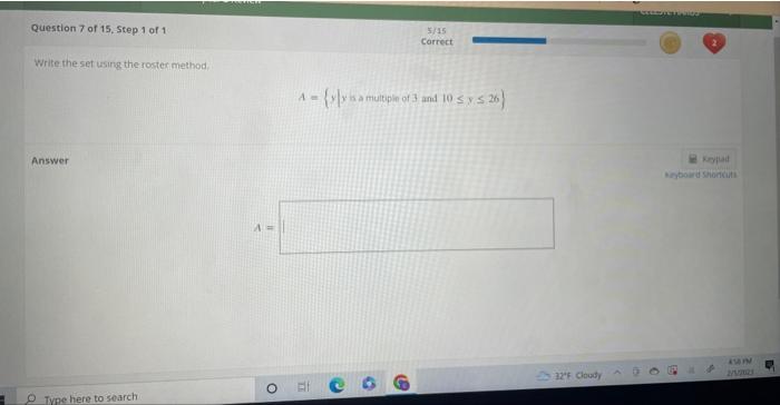 Solved Write the set using the roster method. A={y∣y a a | Chegg.com