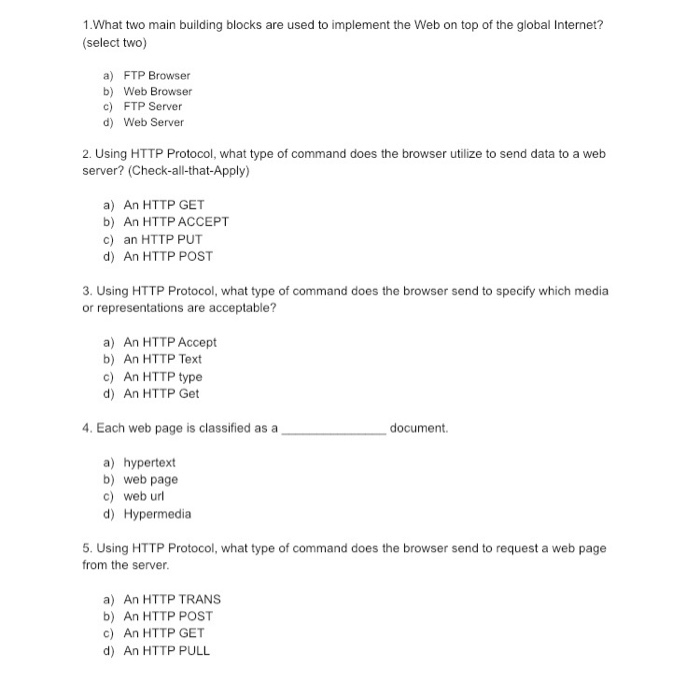 Solved 1. What two main building blocks are used to | Chegg.com