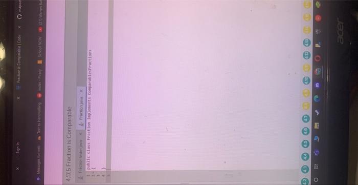 Solved I public class Fractlontester extends ConisoleProgram | Chegg.com