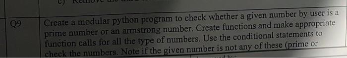 Create a modular python program to check whether a | Chegg.com