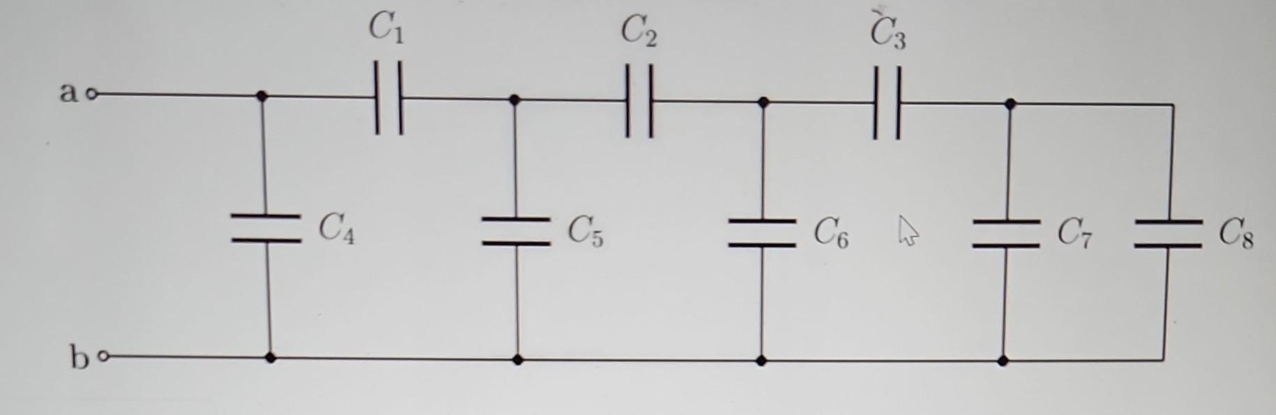 Solved In this circuit it is given that: C1 = 7 farads, C2 = | Chegg.com