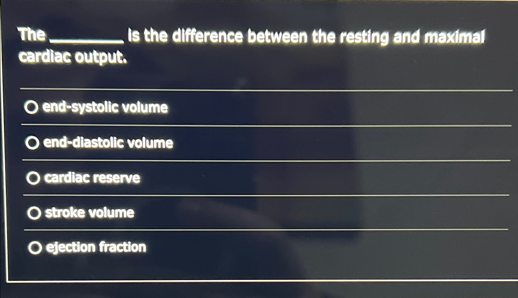 Solved The is the difference between the resting and maximal | Chegg.com