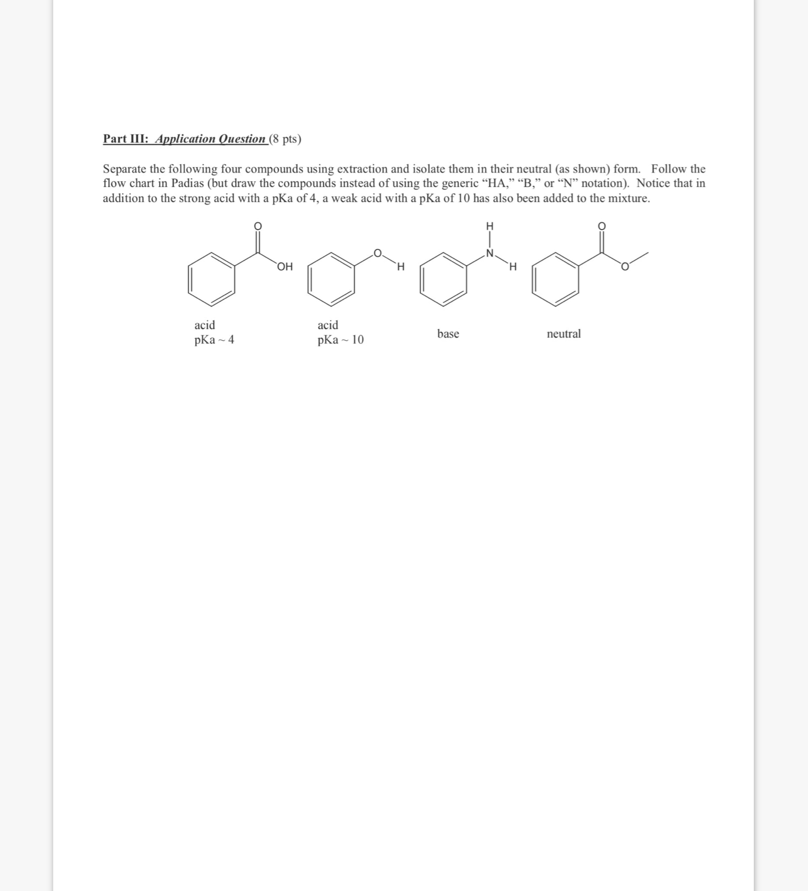Solved Part III: Application Ouestion (8 pts)Separate the | Chegg.com Solved Part III: Application Ouestion (8 pts)Separate the | Chegg.com