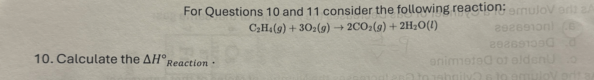 Solved by an EXPERT For Questions 10 ﻿and 11 ﻿consider the following | Chegg.com