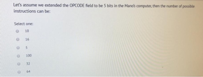 Solved Let's assume we extended the OPCODE field to be 5 | Chegg.com