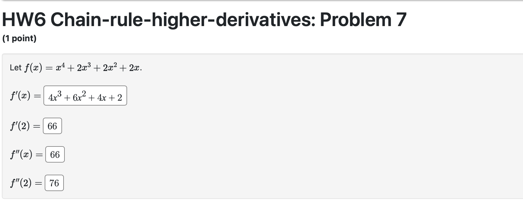 Solved HW6 ﻿Chain-rule-higher-derivatives: Problem 7(1 | Chegg.com