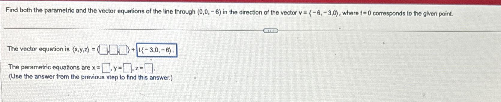 Solved Find both the parametric and the vector equations of | Chegg.com