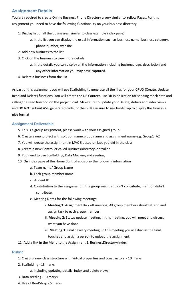 Solved Assignment Details You are required to create Online | Chegg.com