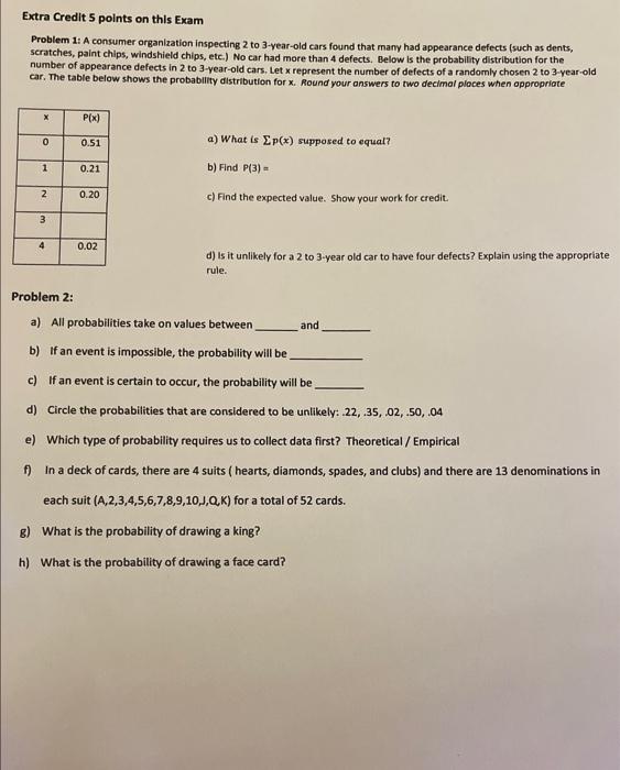 Solved Extra Credit 5 points on this Exam Problem 1: A | Chegg.com