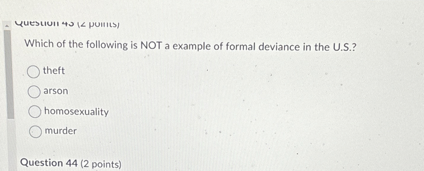 Solved Which of the following is NOT a example of formal | Chegg.com