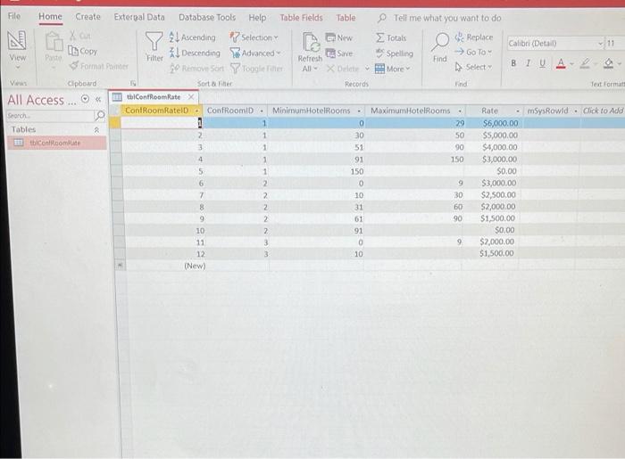 Solved 2 Create a new table in Design view to store | Chegg.com