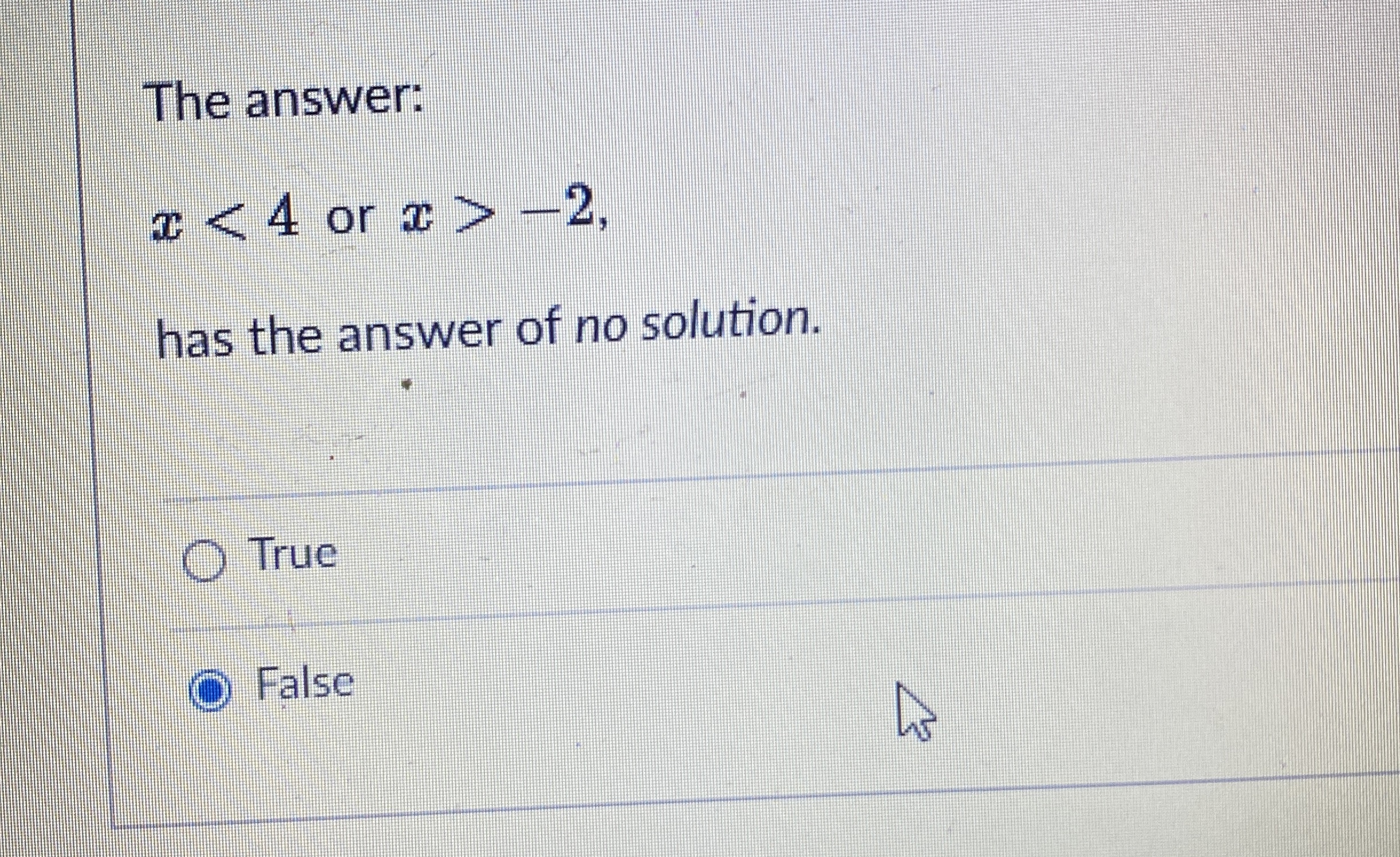 Solved x -2The answer:x -2,has the answer of | Chegg.com
