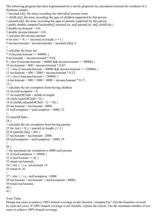 Solved The following program has been implemented for a | Chegg.com
