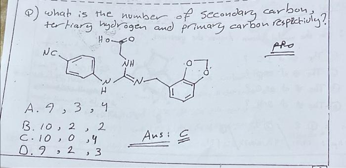 Solved tertiary hydrogen and primary carbon respectivly? | Chegg.com