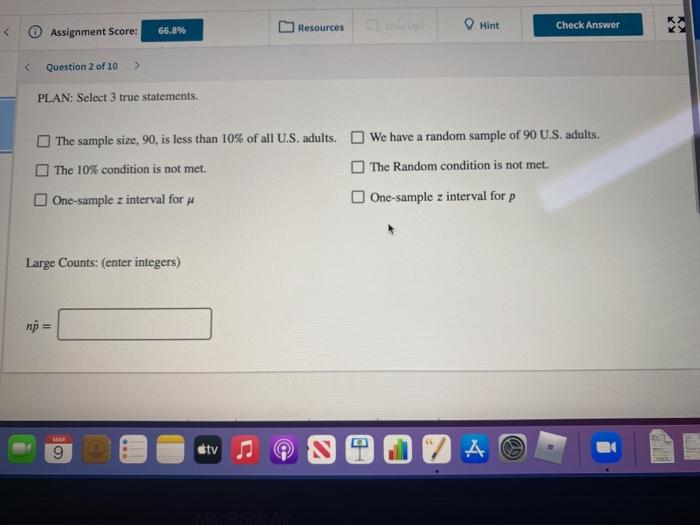 Solved Hint Check Answer 66.8% Resources Assignment Score: | Chegg.com