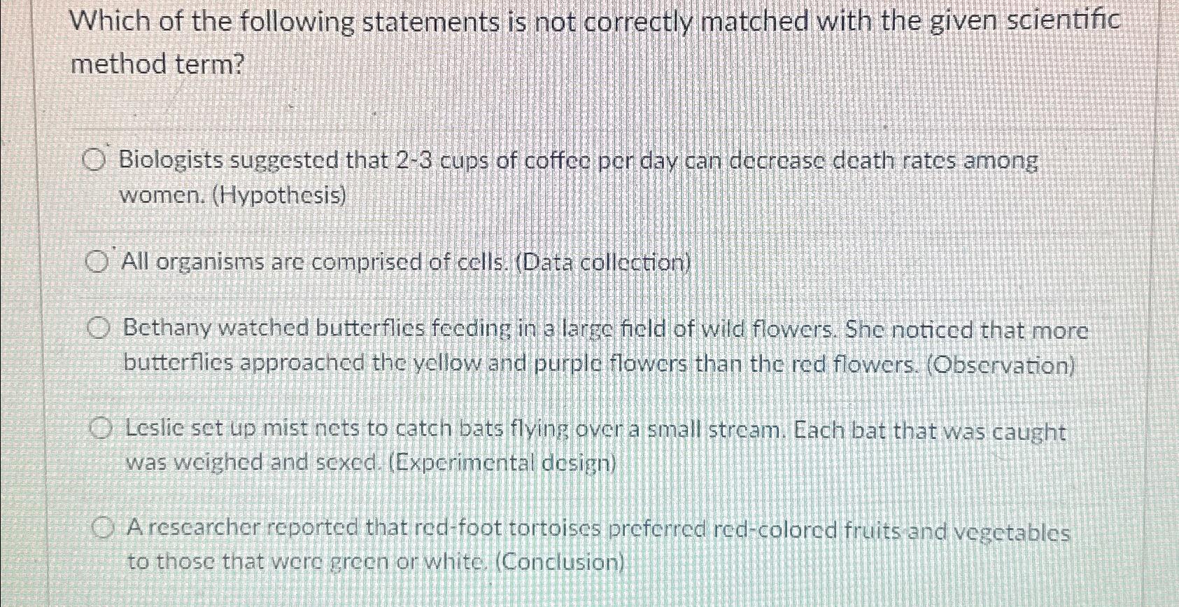 Solved Which of the following statements is not correctly | Chegg.com