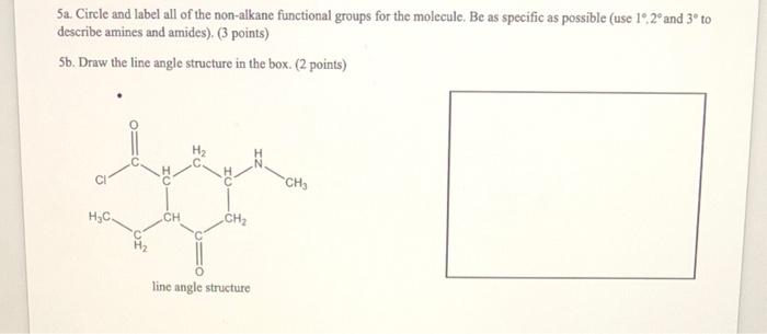 Solved Sa. Circle and label all of the non-alkane functional | Chegg.com