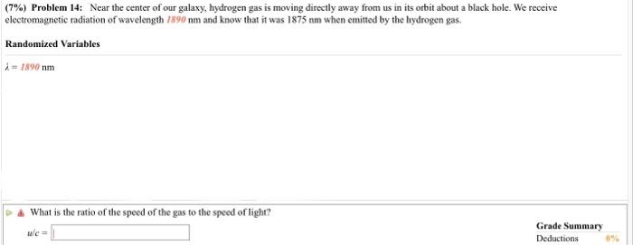 Solved (7\%) Problem 14: Near the center of our galaxy, | Chegg.com