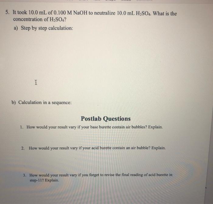 Solved A. Insert Table Chart Text Shape Media Comment Prelab | Chegg.com