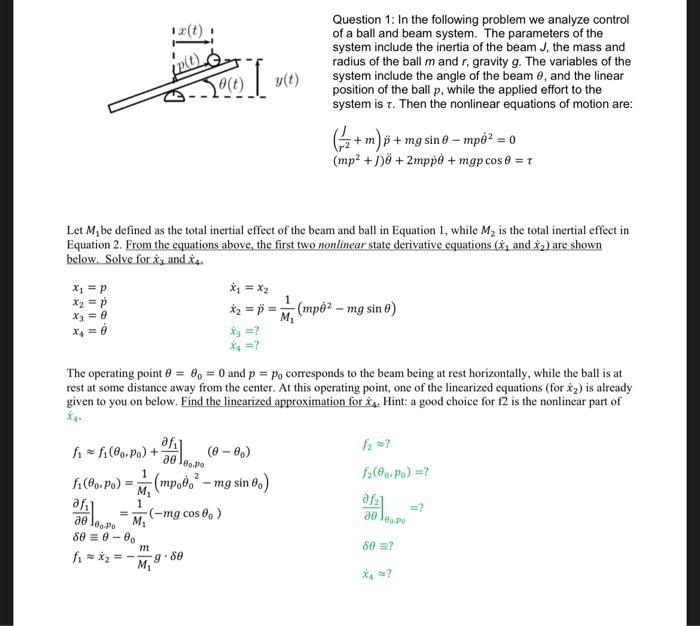 Solved Question 1: In the following problem we analyze | Chegg.com