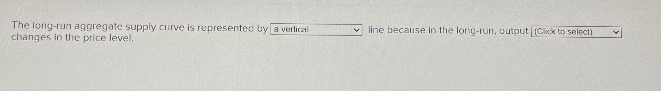 Solved The long-run aggregate supply curve is represented by | Chegg.com