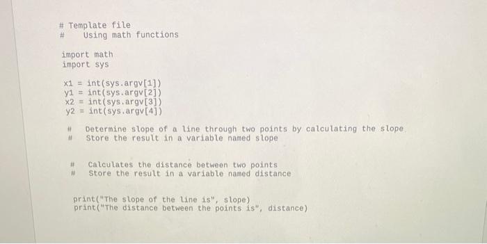 Solved Add to the template file called project5.py. This | Chegg.com