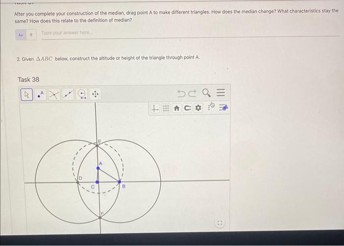 Solved After you complete your construction of the median, | Chegg.com