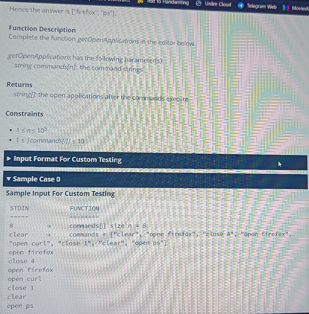 Solved Explanation The commands are executed as follows: 1. | Chegg.com
