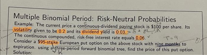 Solved Multiple Binomial Period: Risk-Neutral Probabilities | Chegg.com