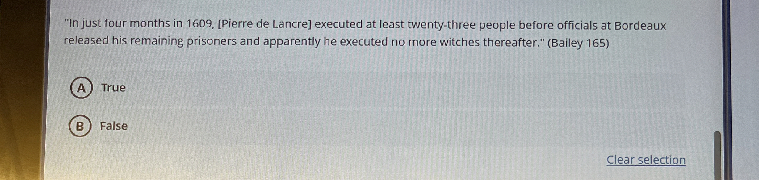 Solved "In just four months in 1609, [Pierre de Lancre] | Chegg.com