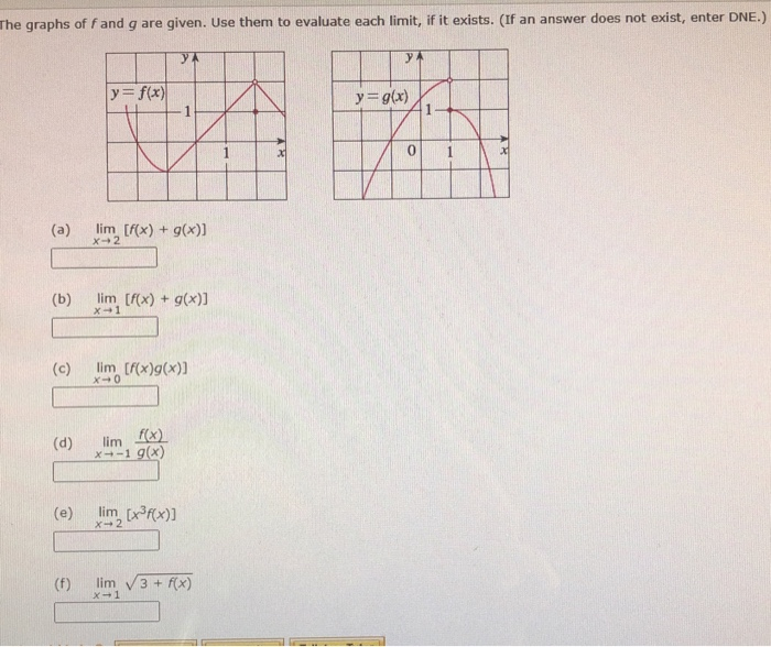 Solved The graphs of fand g are given. Use them to evaluate | Chegg.com