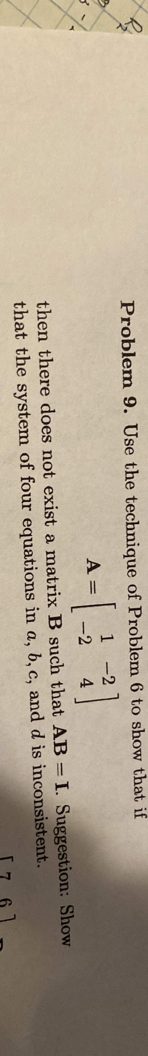 Solved Problem 9. ﻿Use the technique of Problem 6 ﻿to show | Chegg.com