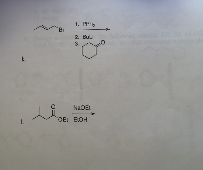 Solved 3. Synthesis: Draw the feature product of the | Chegg.com