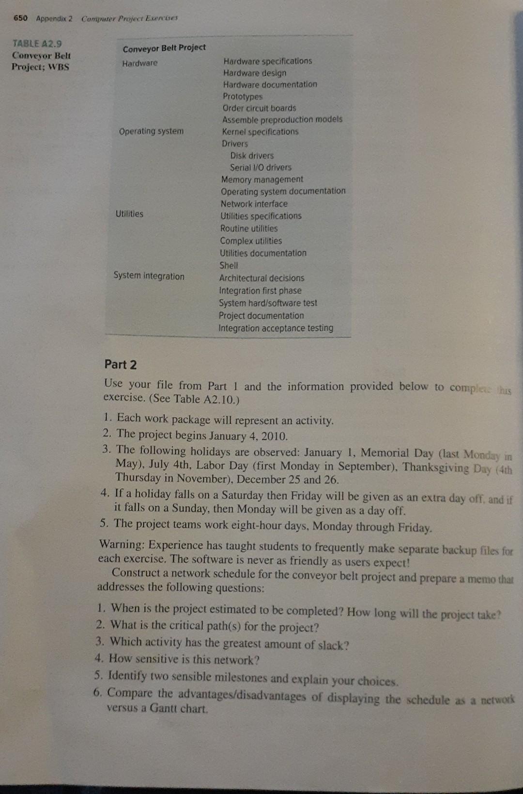 Solved Project Description The new computer-controlled | Chegg.com