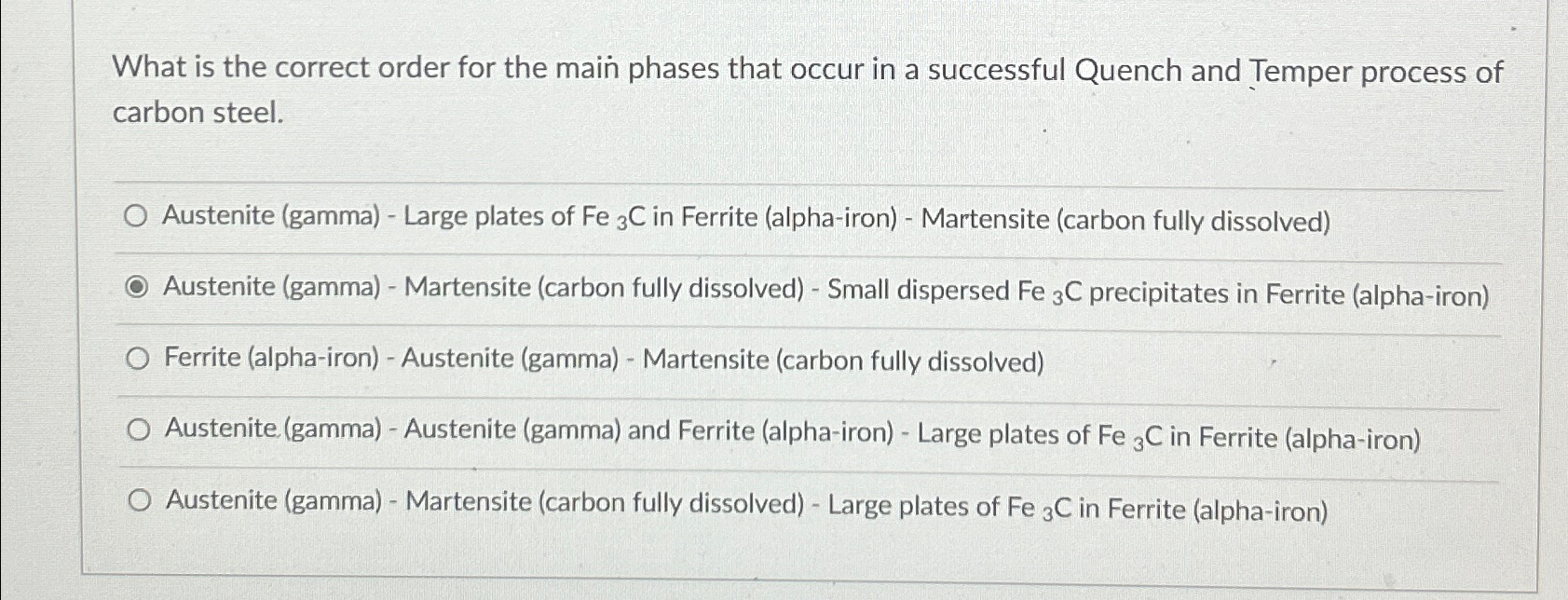 Solved What is the correct order for the main phases that | Chegg.com