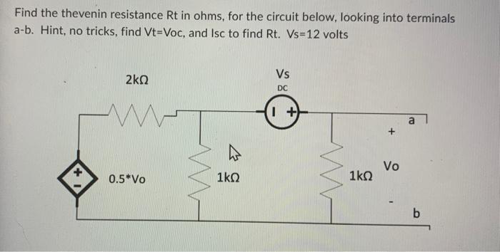Solved Find Norton Equivalent circuit, Isc, and Rt, Enter | Chegg.com