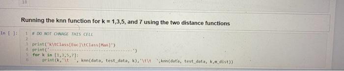 Solved Overview k-NN is a supervised machine learning | Chegg.com
