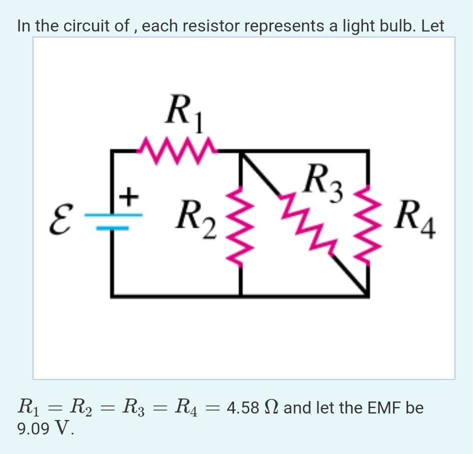 Solved In the circuit of , each resistor represents a light | Chegg.com