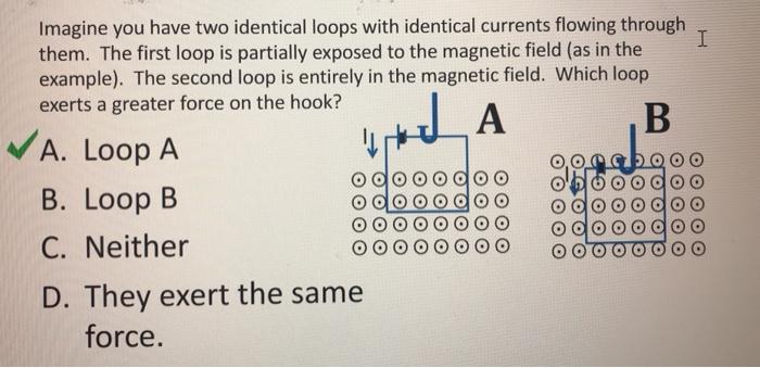 Solved Imagine you have two identical loops with identical | Chegg.com