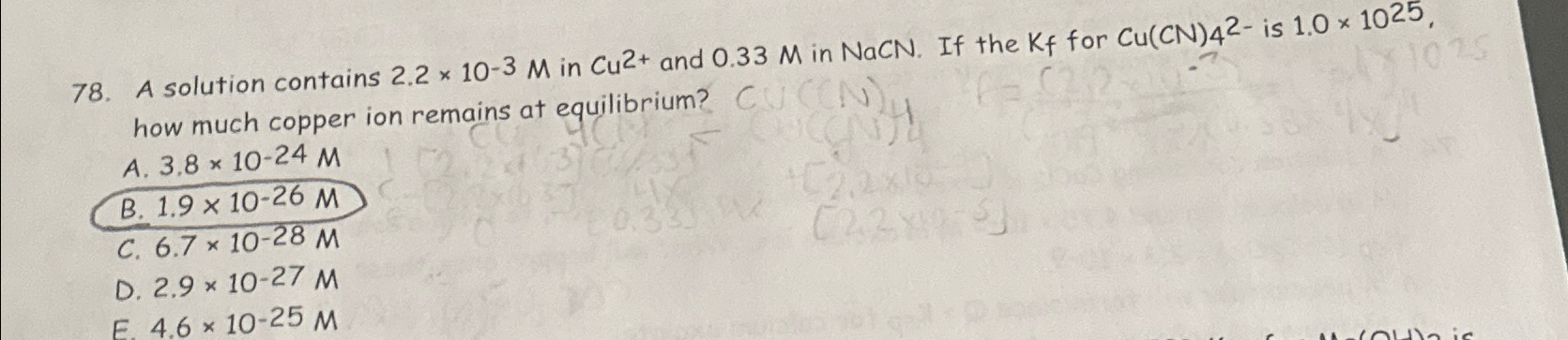 Solved A solution contains 2.2×10-3M ﻿in Cu2+ ﻿and 0.33M ﻿in | Chegg.com
