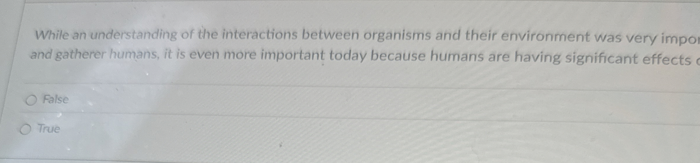 Solved While an understanding of the interactions between | Chegg.com
