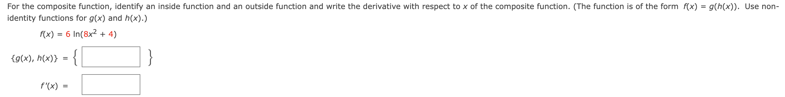 Solved identity functions for g(x) ﻿and h(x).) | Chegg.com