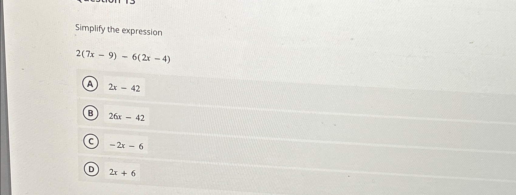 Solved Simplify the | Chegg.com