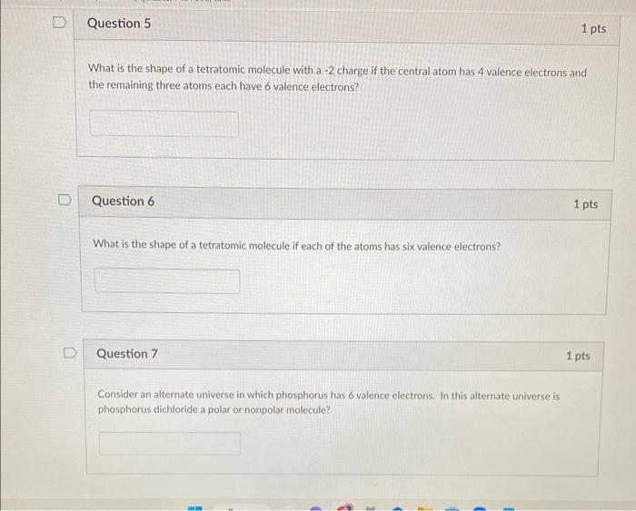 Solved What is the shape of a tetratomic molecule with a −2 | Chegg.com