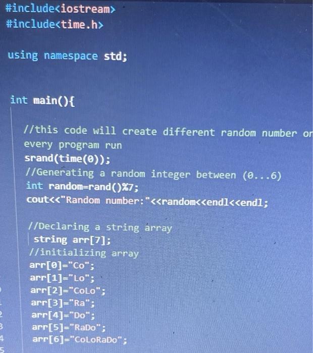 Solved #include #include using namespace std; int main() { | Chegg.com
