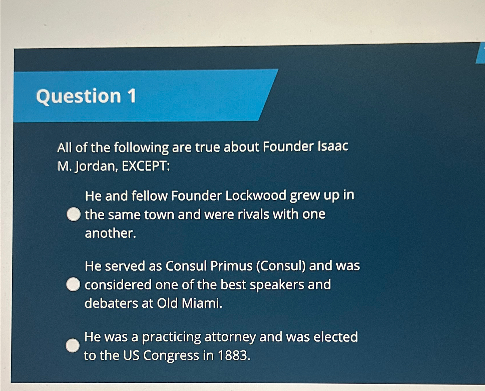 Solved Question 1All of the following are true about Founder | Chegg.com