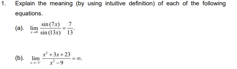Solved Explain the meaning (by using intuitive definition) | Chegg.com